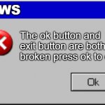Windows Error Message Blank Template - Imgflip