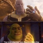 Shrek Glowing Hand Meme Generator - Imgflip