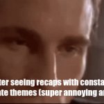 Patrick Bateman looks at phone then drops it Blank Template - Imgflip