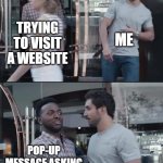 black guy stopping Meme Generator - Imgflip