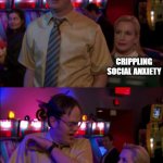Angela scared Dwight Meme Generator - Imgflip