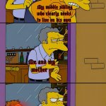 Moe throws Barney Meme Generator - Imgflip
