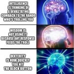 Expanding brain 3 panels Meme Generator - Imgflip