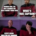 Picard Riker listening to a pun Meme Generator - Imgflip