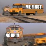 train crashes bus Meme Generator - Imgflip