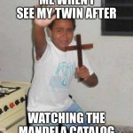 kid with cross Meme Generator - Imgflip