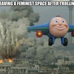 Plane flying from explosions Meme Generator - Imgflip