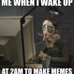 Tired dad at computer Meme Generator - Imgflip