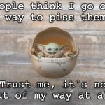 Grogu making trouble Meme Generator - Imgflip