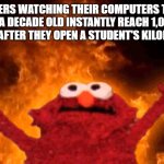 elmo fire Meme Generator - Imgflip