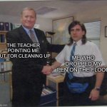 the office handshake Meme Generator - Imgflip