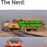 A train hitting a school bus Meme Generator - Imgflip