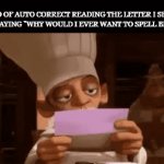 Chef Skinner Reading a Letter Blank Template - Imgflip
