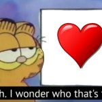 Garfield looking at the sign Blank Template - Imgflip