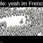 crowd avoiding Blank Template - Imgflip