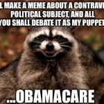 Evil Plotting Raccoon Meme Generator - Imgflip