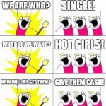 What Do We Want 3 Meme Generator - Imgflip