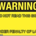 blank warning sign Meme Generator - Imgflip