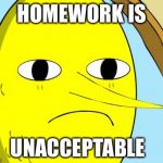 Unacceptable Lemongrab Meme Generator - Imgflip