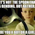 Spoon matrix Meme Generator - Imgflip