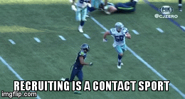 Recruiting... It's a Contact Sport! - Imgflip