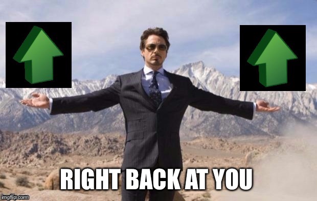 Ironman upvote - Imgflip
