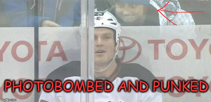 Image tagged in photobombed and punked - Imgflip