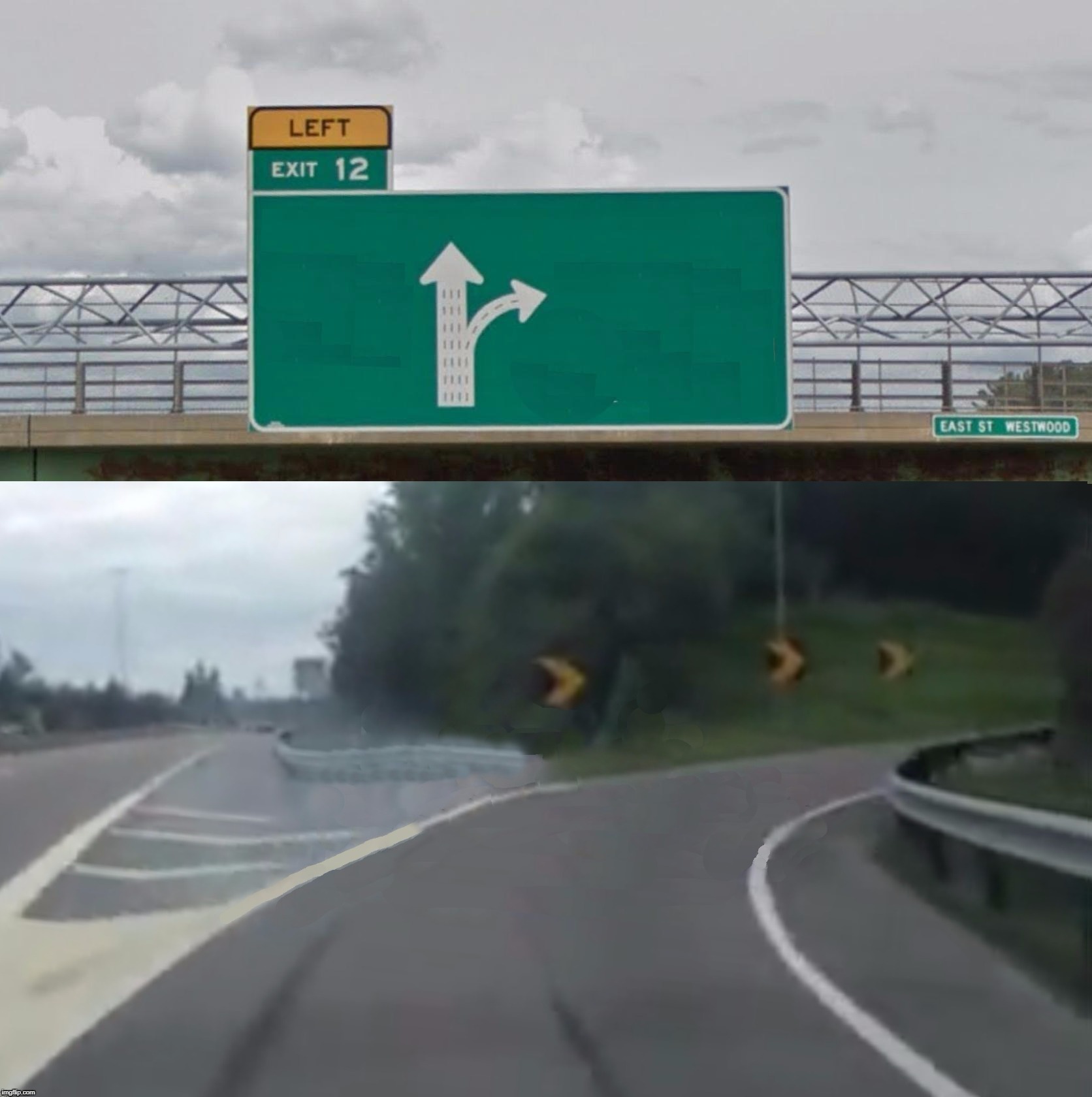 Two Panel Meme Template