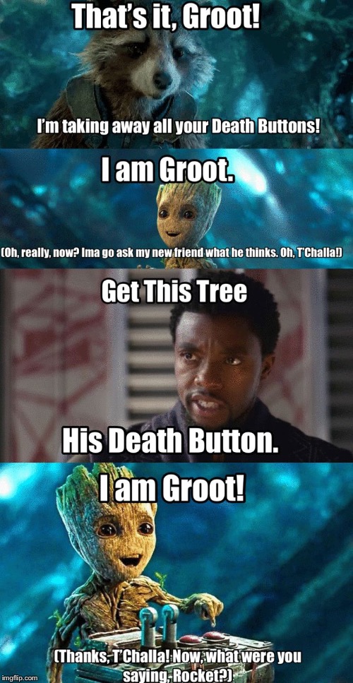 Image tagged in groots new best friend - Imgflip