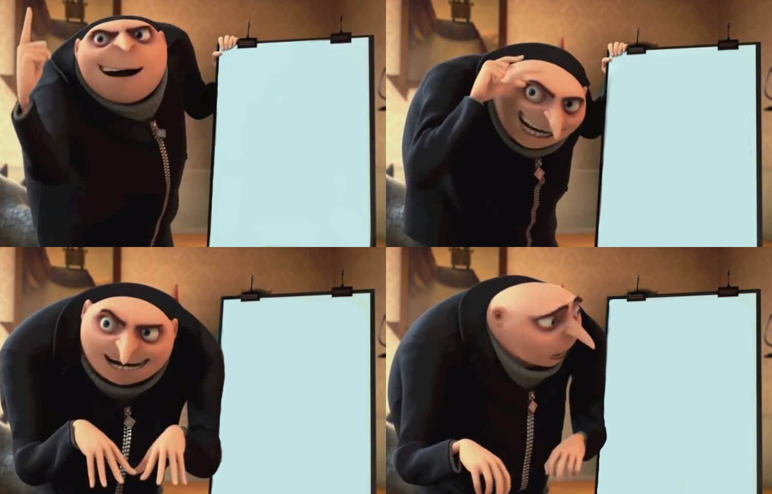 Gru Plan Blank Template Imgflip