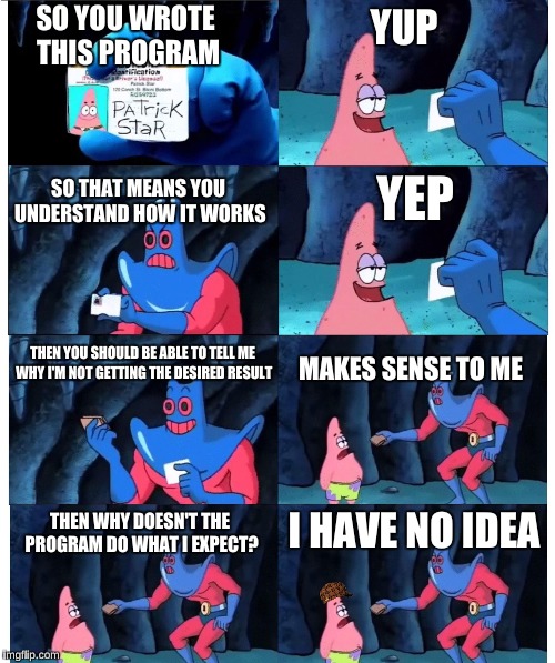 Patrick Not My Wallet Imgflip