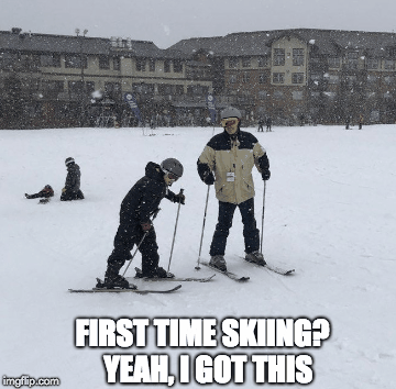 Skiing Fail - Imgflip
