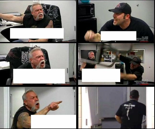 American Chopper Argue Argument Sidebyside Blank Template Imgflip