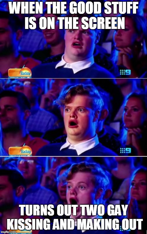 Surprised gay guy meme - Imgflip