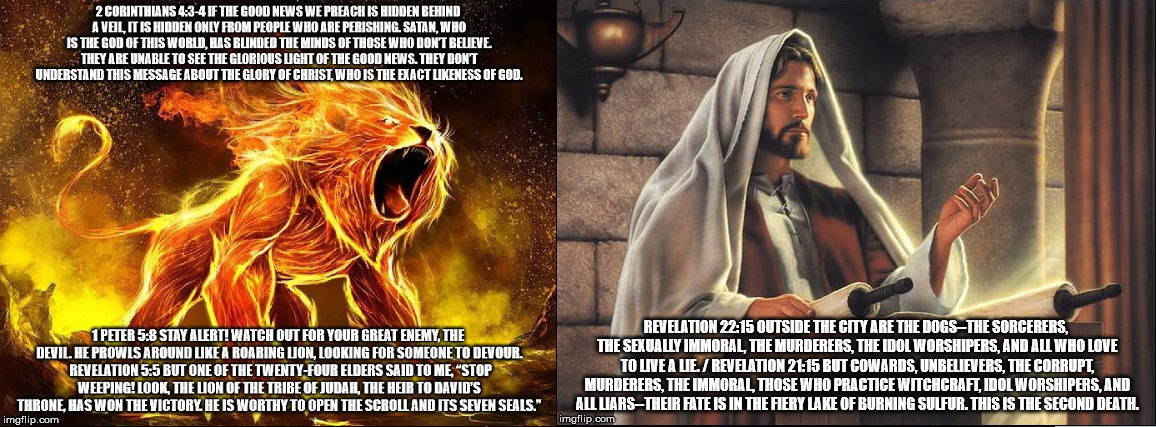 Religious lions and atheistic dogs, - Imgflip