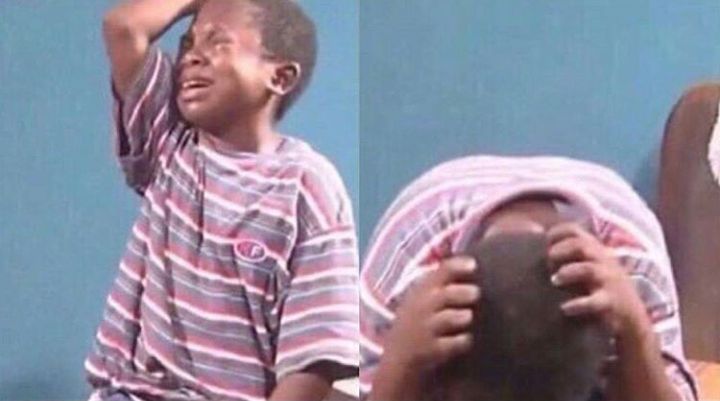 Crying Boy Blank Template Imgflip