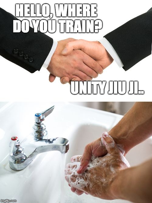 handshake washing hand - Imgflip