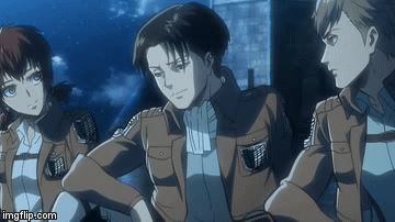 my reaction to Levi smiling - Imgflip