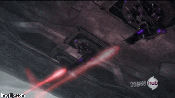 The Decepticon warship's lasers. - Imgflip
