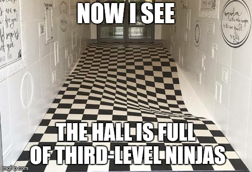 No running in the hall! - Imgflip