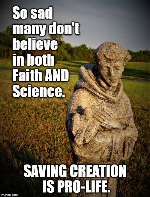 St. Francis on Faith and Science - Imgflip