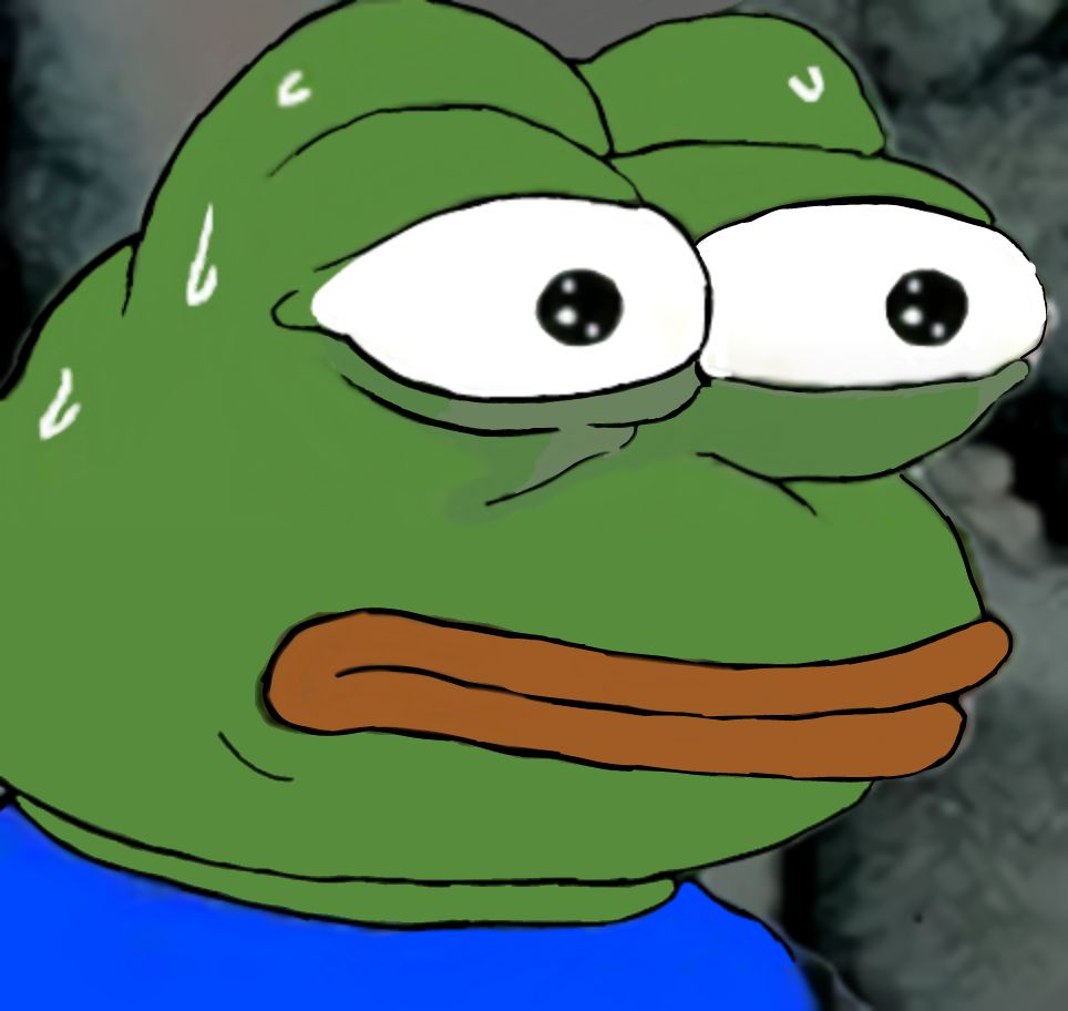Worried Pepe Blank Template Imgflip