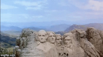 Roger Rabbit flies into Mt Rushmore. - Imgflip
