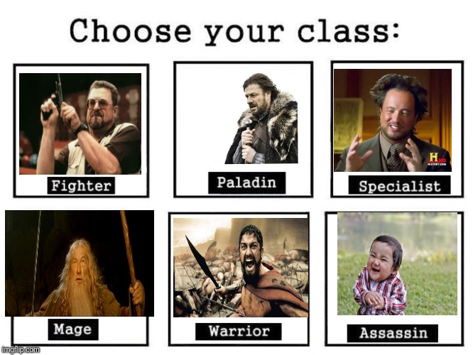 Choose Your Fighter Meme Template