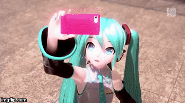 Miku camera - Rain of Cherry Blossoms - Imgflip