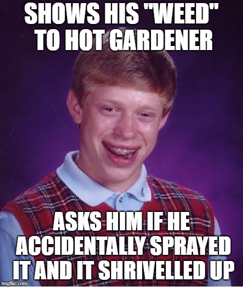 Poor little weedy Brian... - Imgflip