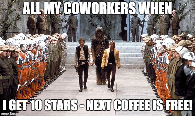 low effort star wars memes about coffee
