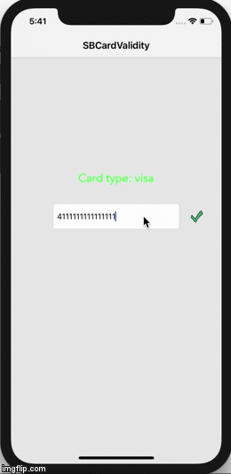 GitHub - Silvio911/SBCardValidity: 🦑 Swifty Card Validator.