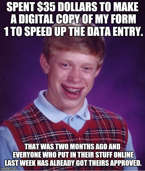 Bad Luck Brian Meme - Imgflip