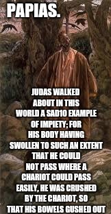 The death of Judas - Imgflip